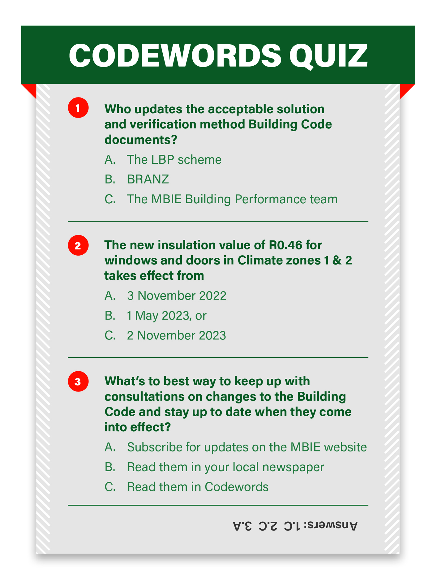Recent updates to the Building Code | CARTERS